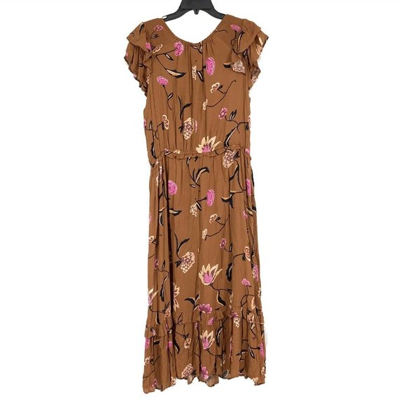 Universal Thread | Dresses | Universal Thread Floral Print Flutter Maxi ...